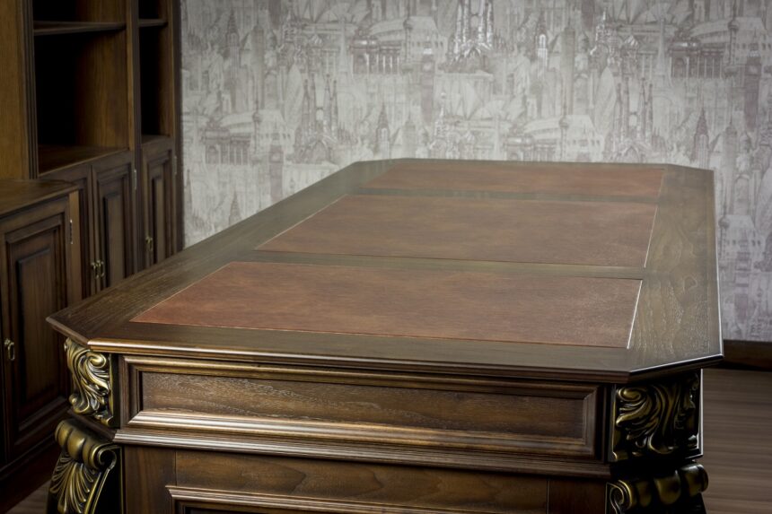 Стол письменный из массива бука - WoodRos - Мебель из массива дерева на ...